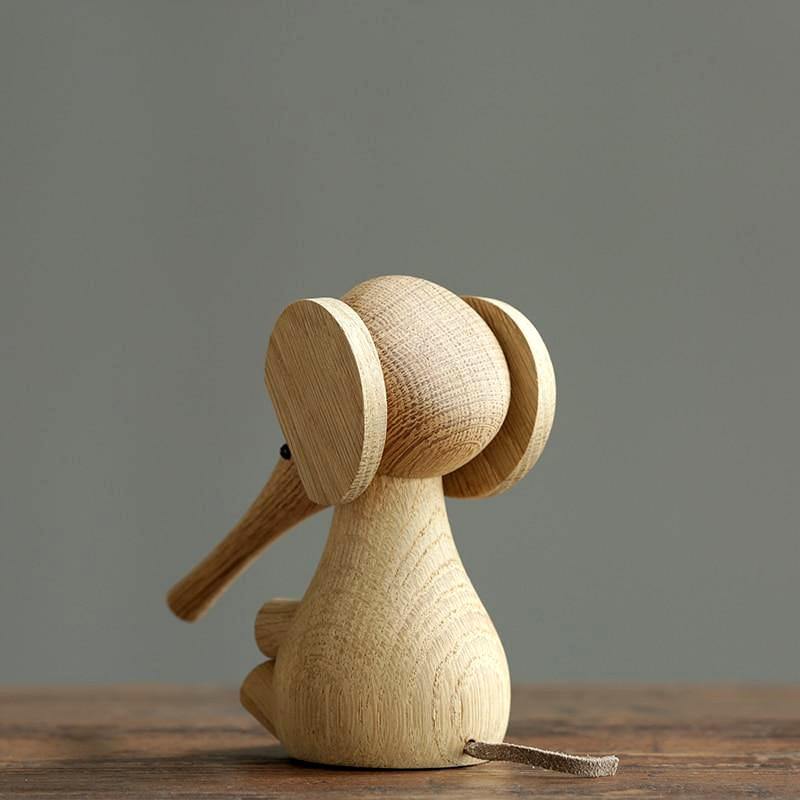 Little Elephant, Oak & Walnut Wood Figurines – Scandivägen